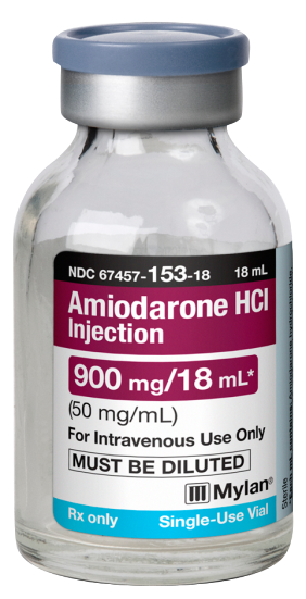 AMIODARONE HYDROCHLORIDE Injection (Cordarone) 150 mg3 mL 50 mgmL450 ...