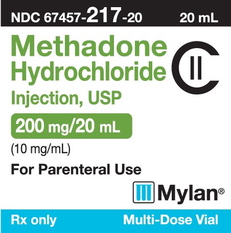 METHADONE HYDROCHLORIDE Injection, USP* (Methadone HCl) 200 mg20 mL 10 ...