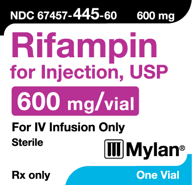 RIFAMPIN for Injection, USP 600 mg | Mylan
